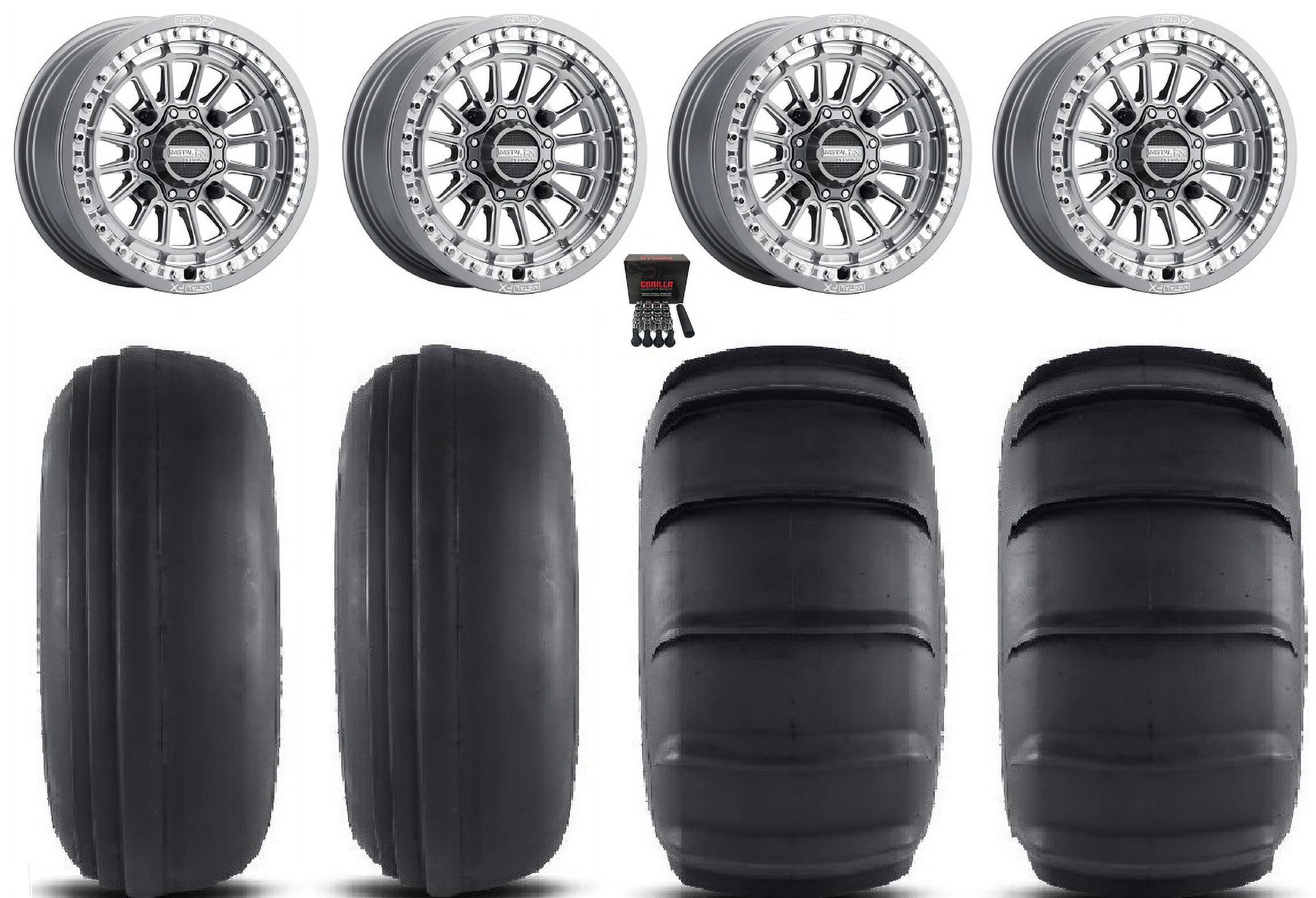 MetalFX Delta Bdlk CC 15x7/15x10 Wheels Gm 33" Sand Slinger Tires ...