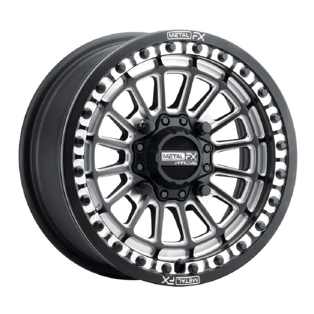 MetalFX Delta Bdlk Contrast Cut 15x7 UTV Wheel - Satin Black 4/137 ...