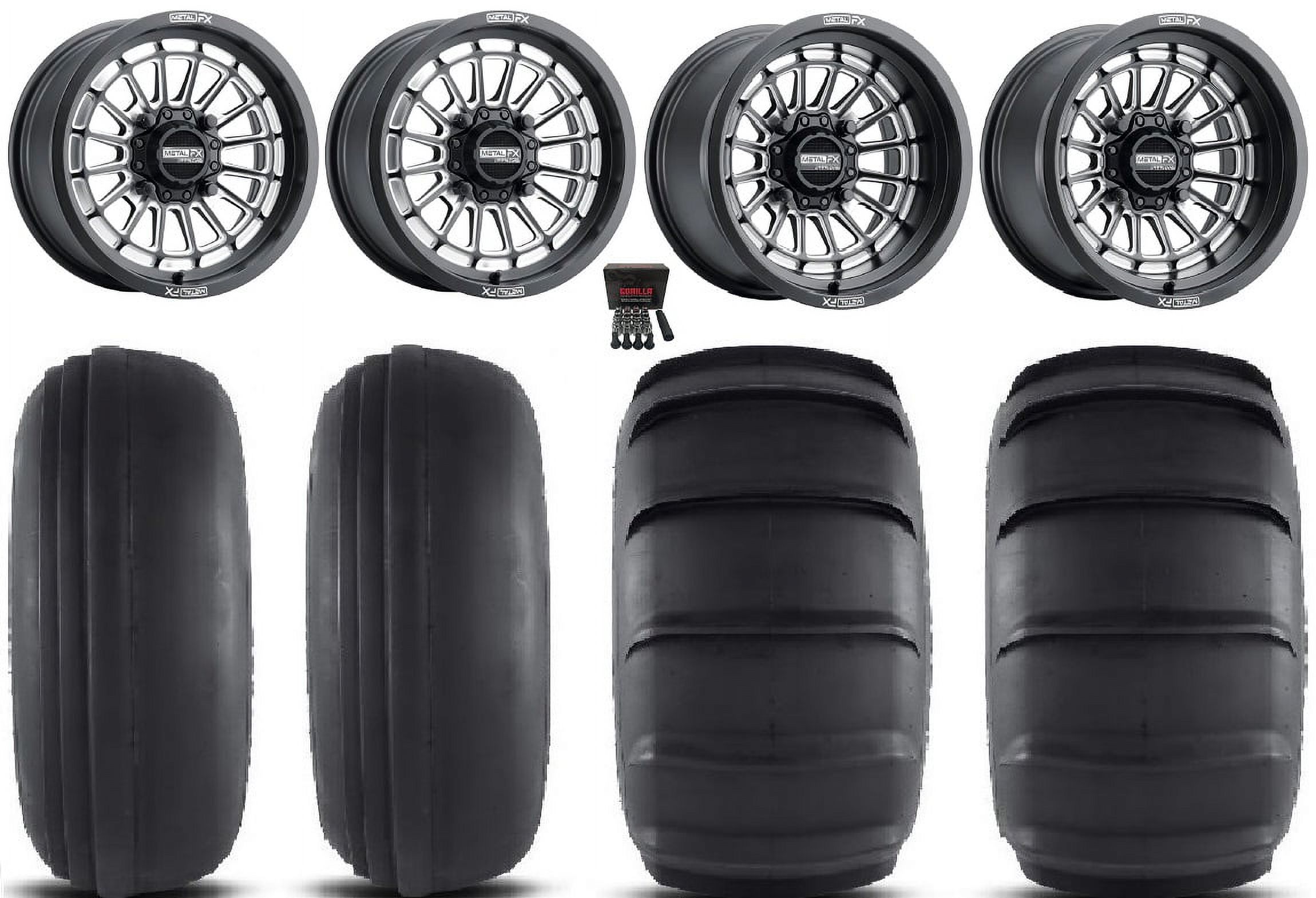 MetalFX Delta CC 15x7/15x10 Wheels Bk 31" Sand Slinger Tires Polaris ...