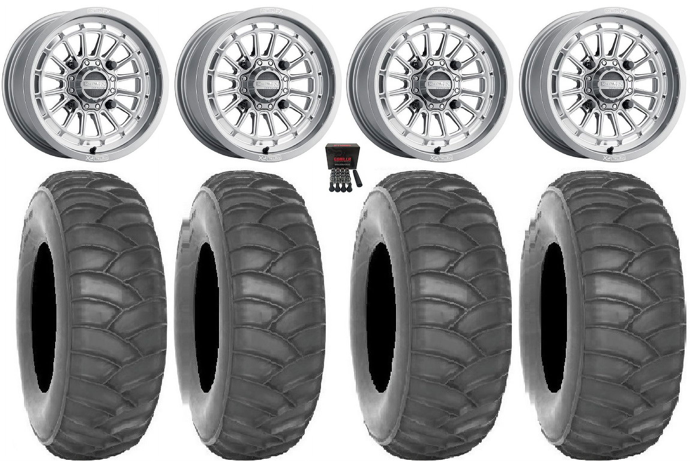 MetalFX Delta CC 15x7/15x10 Wheels Gm 33" SS360/HP Tires Polaris RZR XP ...