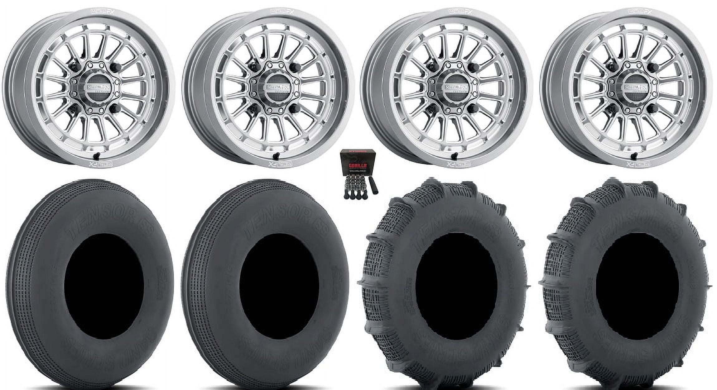 MetalFX Delta CC 15x7/15x10 Wheels Gm 33" Sand Series SS Tires Can-Am ...
