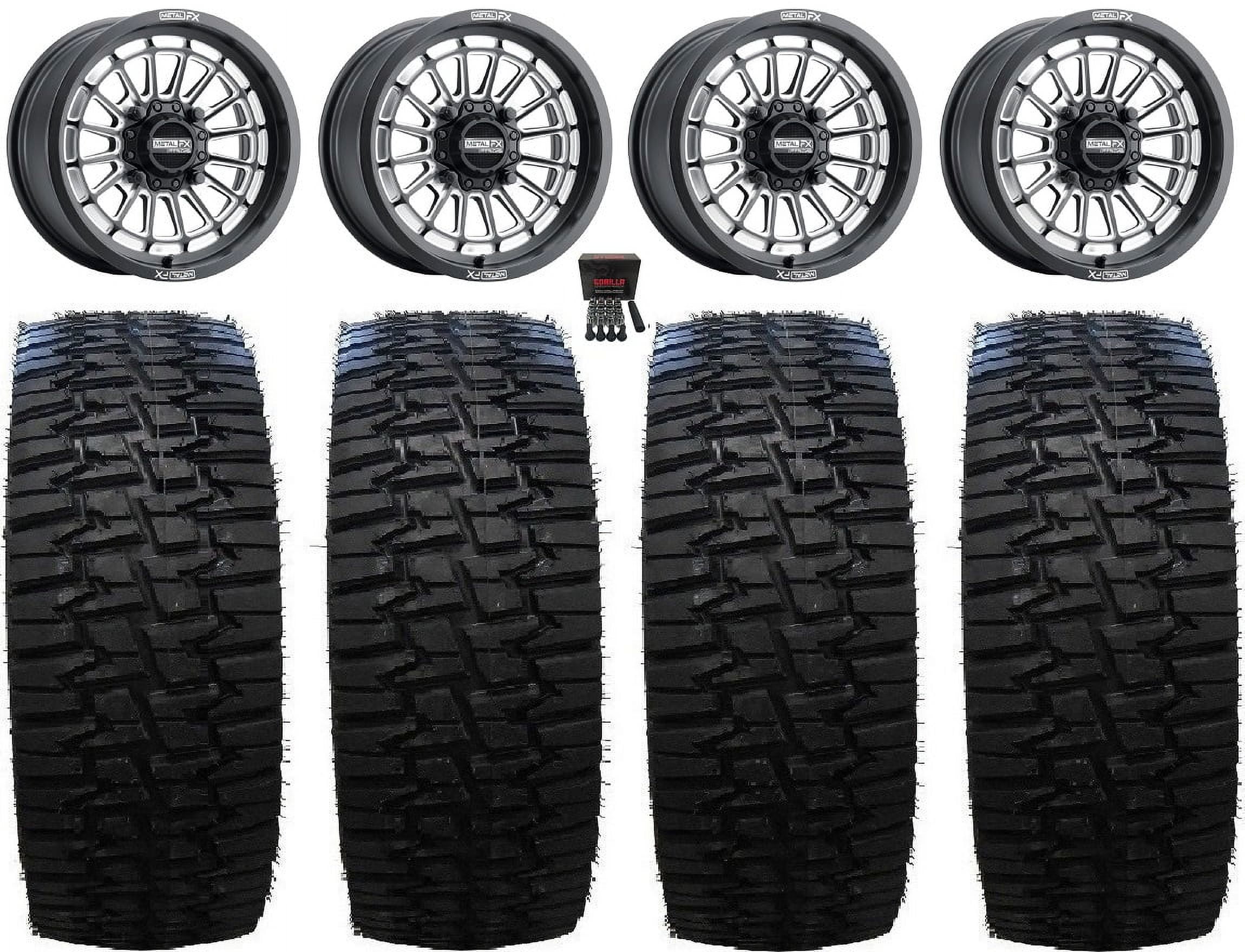 MetalFX Delta Contrast Cut 15" Wheels Bk 33" Desert Race Tires Polaris ...