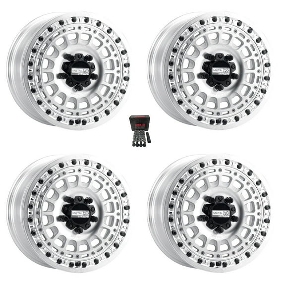 MetalFX Hitman R Beadlock 15" Wheels Raw Polaris RZR Turbo R & Pro R ...