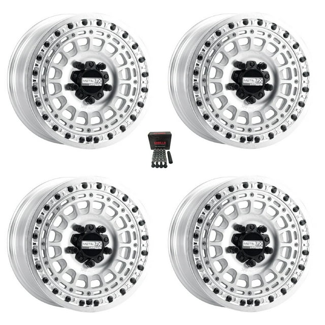 MetalFX Hitman R Beadlock 15" Wheels Raw Polaris RZR Turbo R & Pro R ...