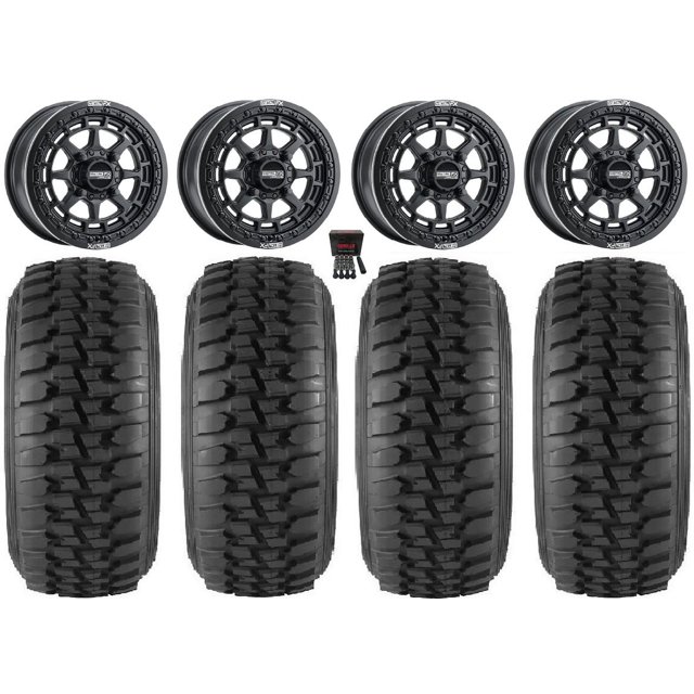 MetalFX Outlaw Bdlk 15" Wheels Bk 30" Desert Series Tires Can-Am ...