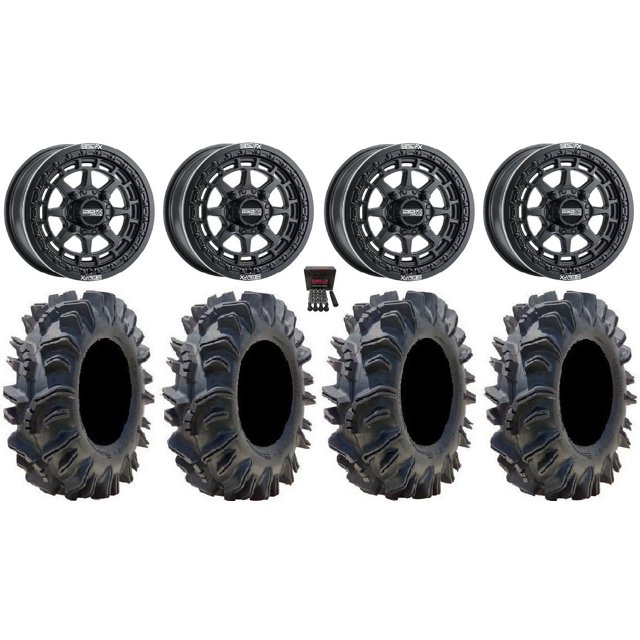 MetalFX Outlaw Bdlk 15" Wheels Bk 34" Terminator Tires Can-Am Commander ...