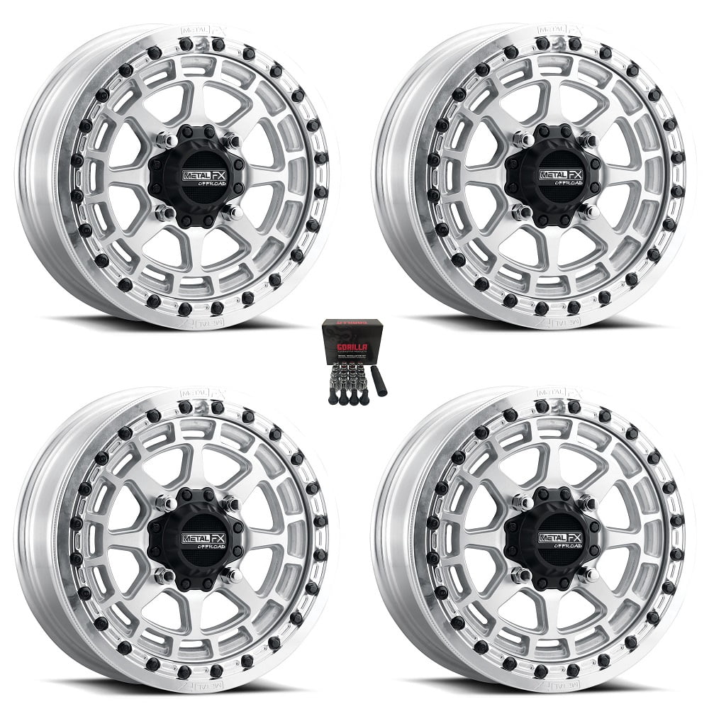 MetalFX Outlaw Beadlock 15" Wheels Raw Can-Am Commander Maverick ...