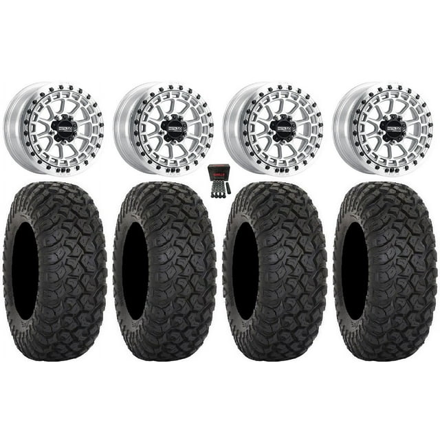 MetalFX Outlaw R Bdlk 15" Wheels Raw 33" RT320 Tires Polaris RZR Turbo ...