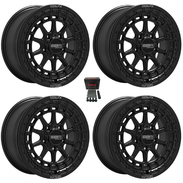MetalFX Outlaw R Beadlock 15" Wheel Black Polaris RZR Turbo R & Pro R ...