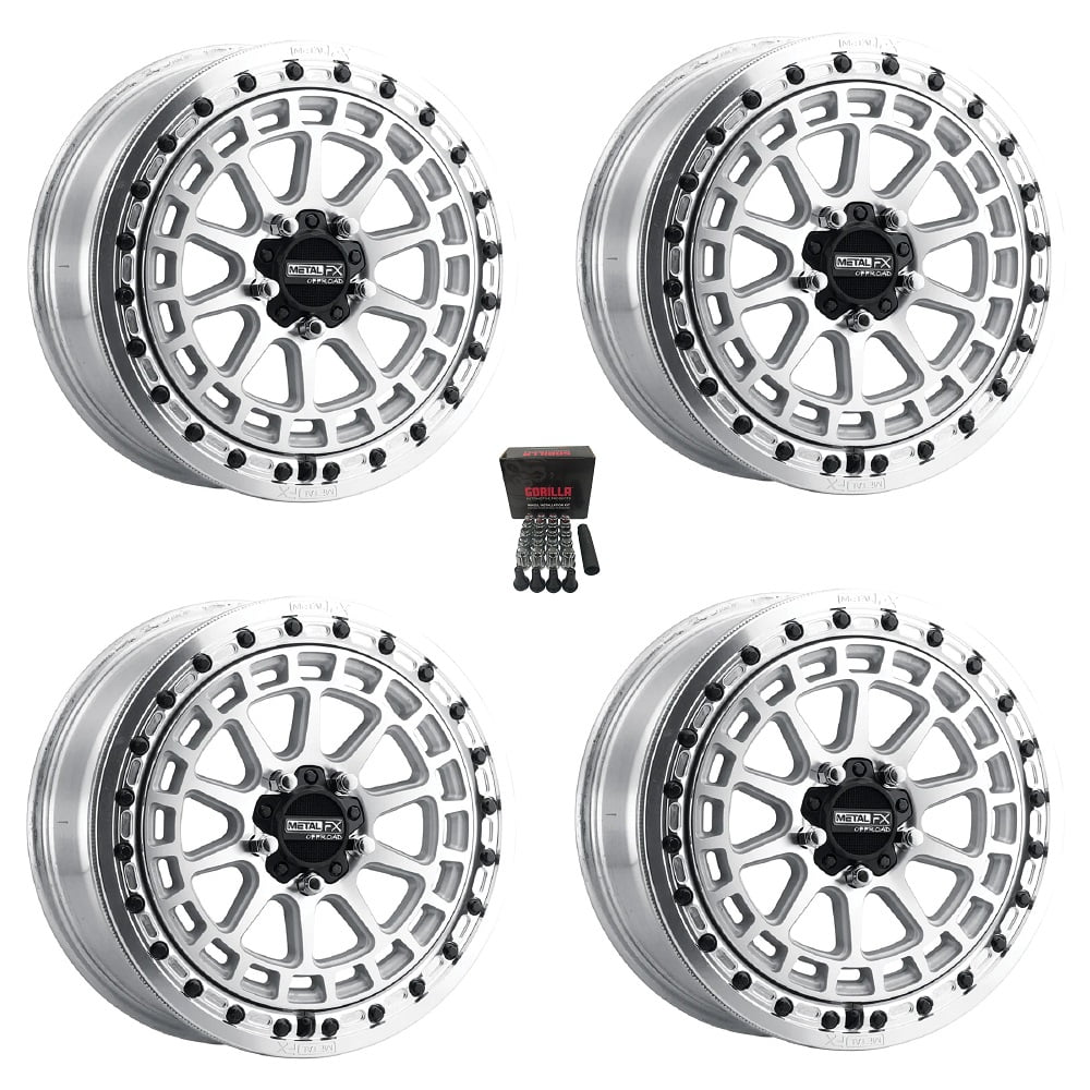 MetalFX Outlaw R Beadlock 17" Wheel Raw Polaris RZR Turbo R & Pro R ...