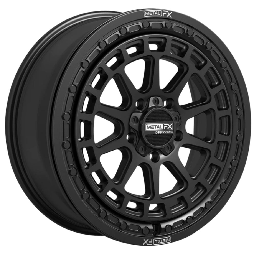 MetalFX Outlaw R Beadlock 17x7 UTV Wheel - Satin Black 5x4.5 +61mm ...