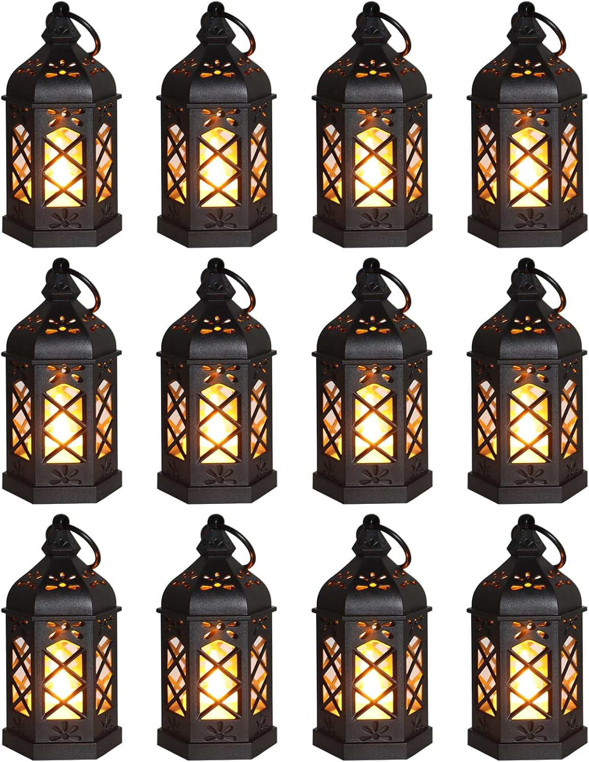 MetalJC Mini Lanterns Ramadan,Table Centerpiece for Wedding Halloween ...