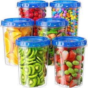 Kitch’nMore 38oz Meal Prep Containers, Extra Large &Thick Food Storage ...