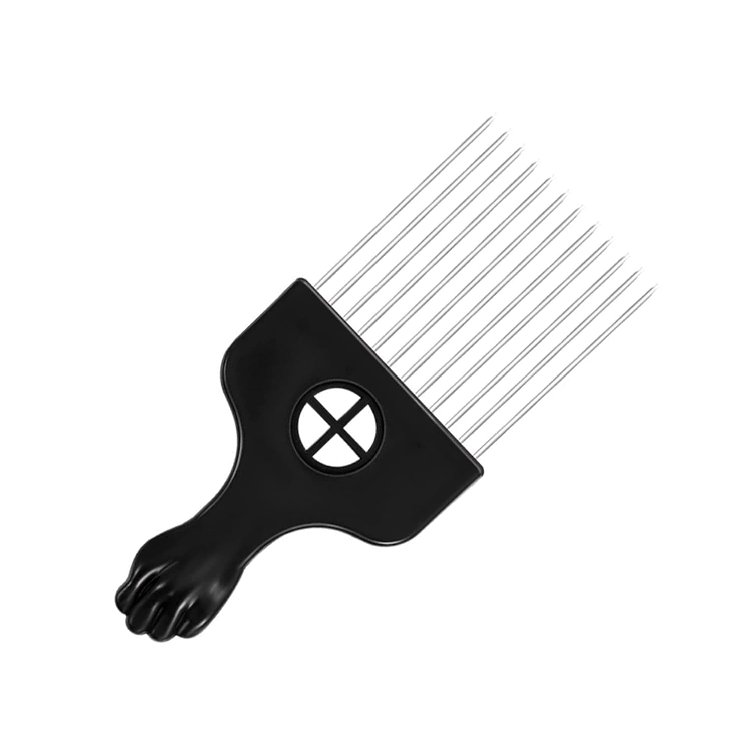 MetalM - Hair Pick for Curly Hair Afro Pick Comb with Metal Pick Wide ...