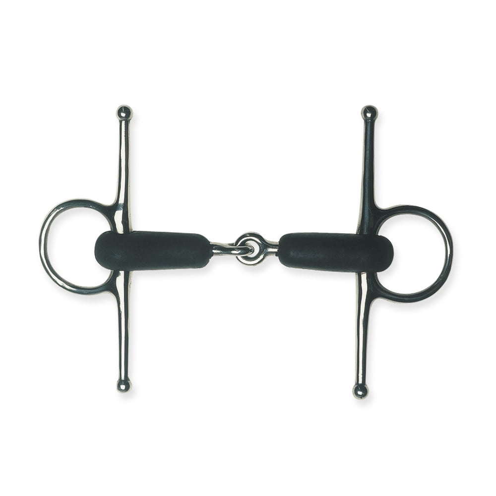 Metalab Jointed Rubber Full Cheek Snaffle Bit-19 5.25 - Walmart.com