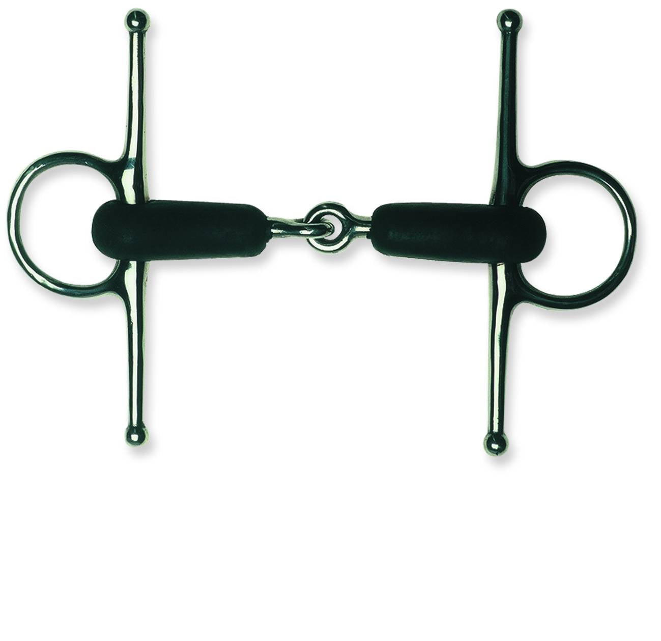 Metalab Jointed Rubber Full Cheek Snaffle Bit 5 - Walmart.com