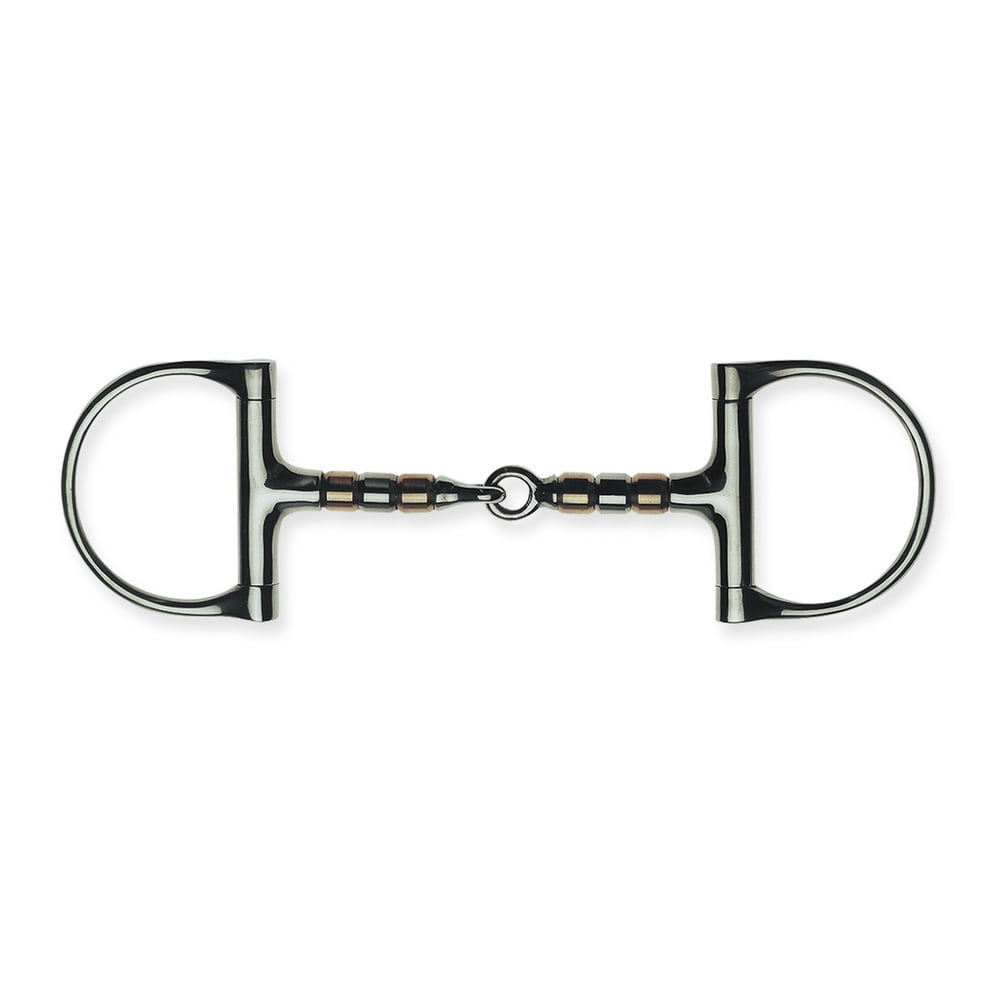Metalab Jointed w/Copper Rollers D-Ring Snaffle- 5.25 - Walmart.com