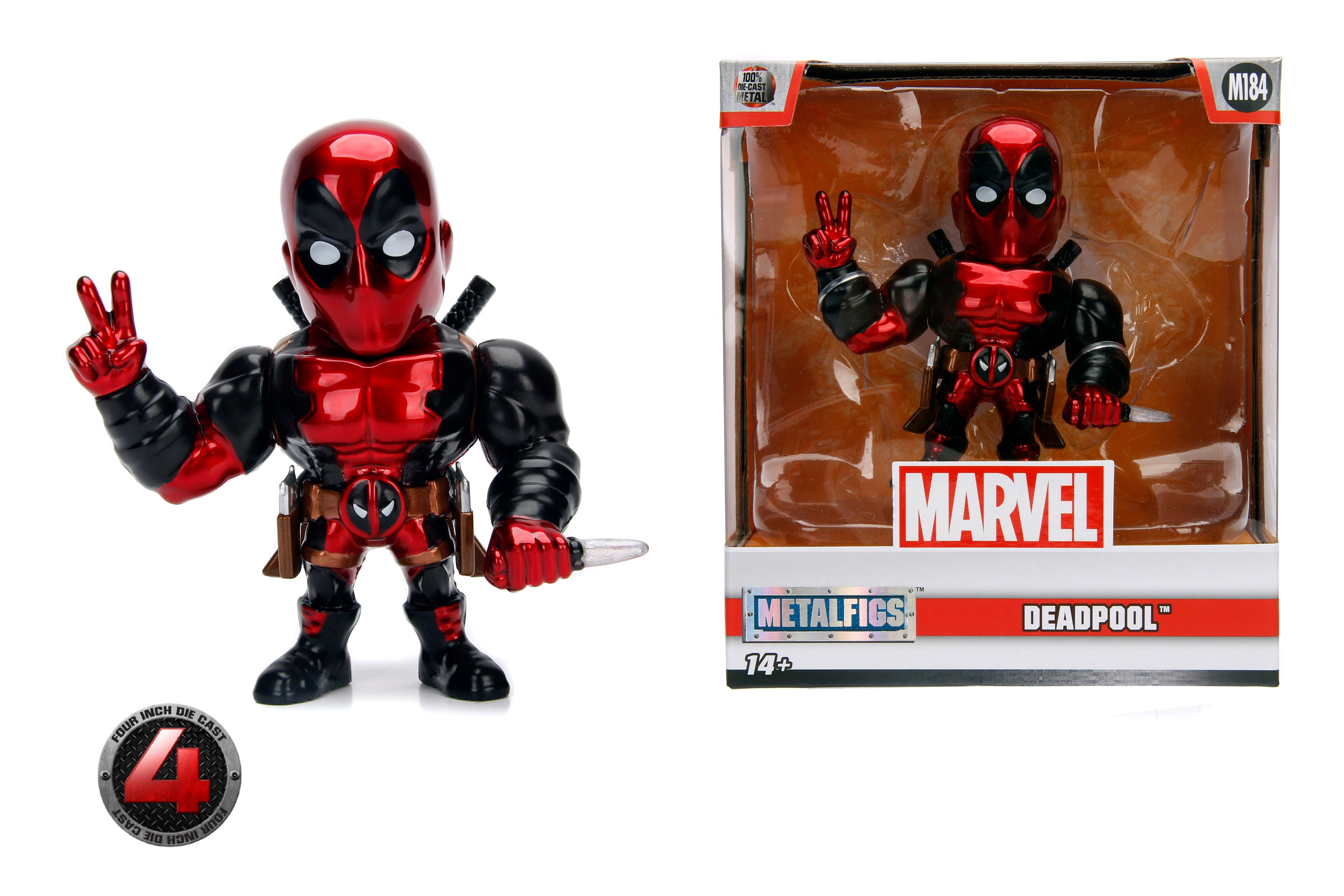 Metalfigs 4 Inch Deadpool Die Cast Figure by Jada Toys - Walmart.com