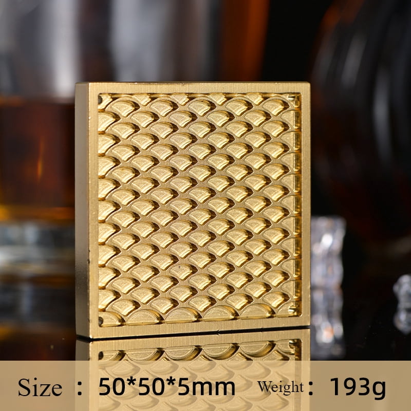 Metaljc Brass Ice Tray, Cube Stamping Plate for Whiskey Cocktails Ice ...