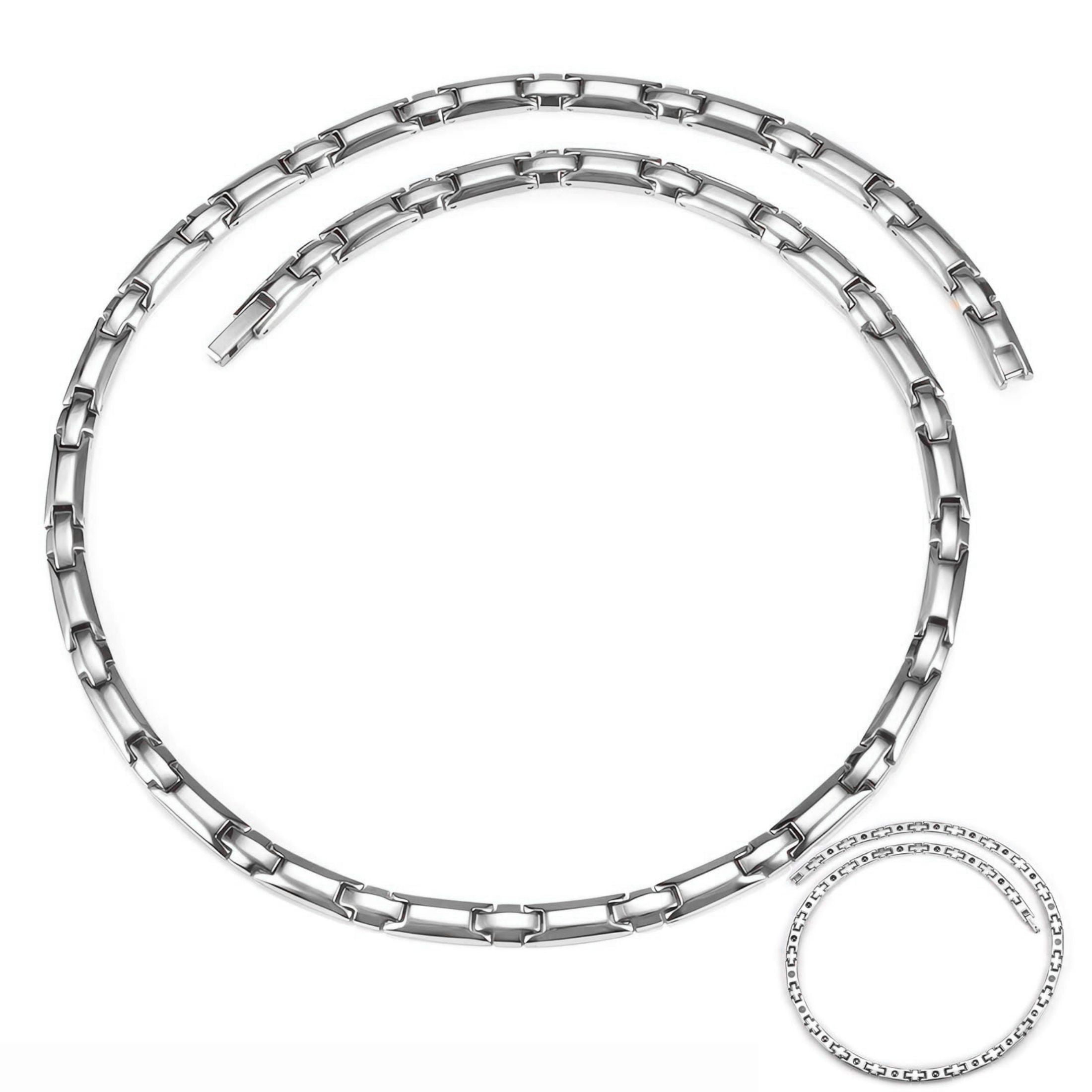 Metaljc Magnetic Stainless Steel Chain Necklace for Men Women with 3500 ...