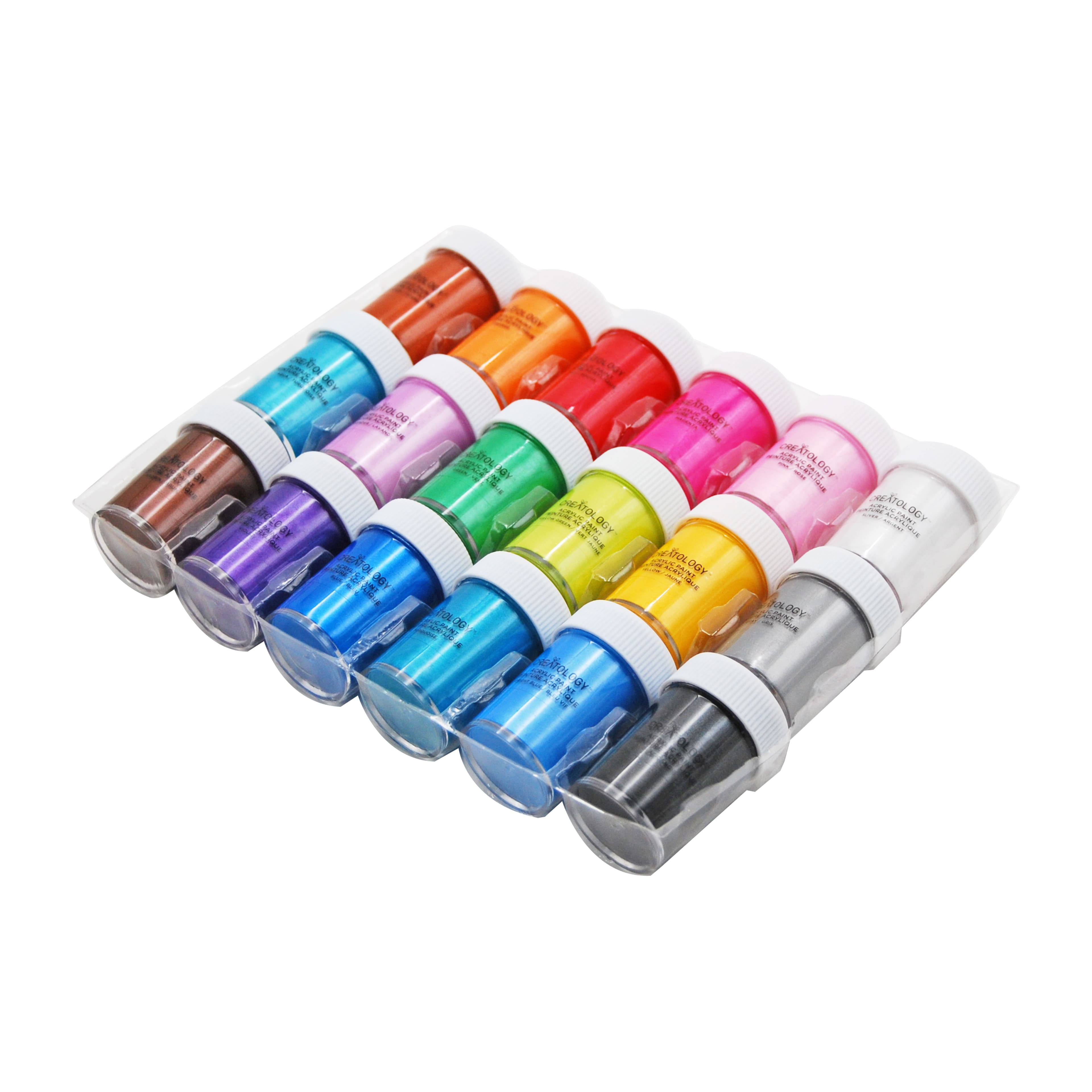 Metallic 18ct Color Acrylic Paint Set by Creatology™ - Walmart.com