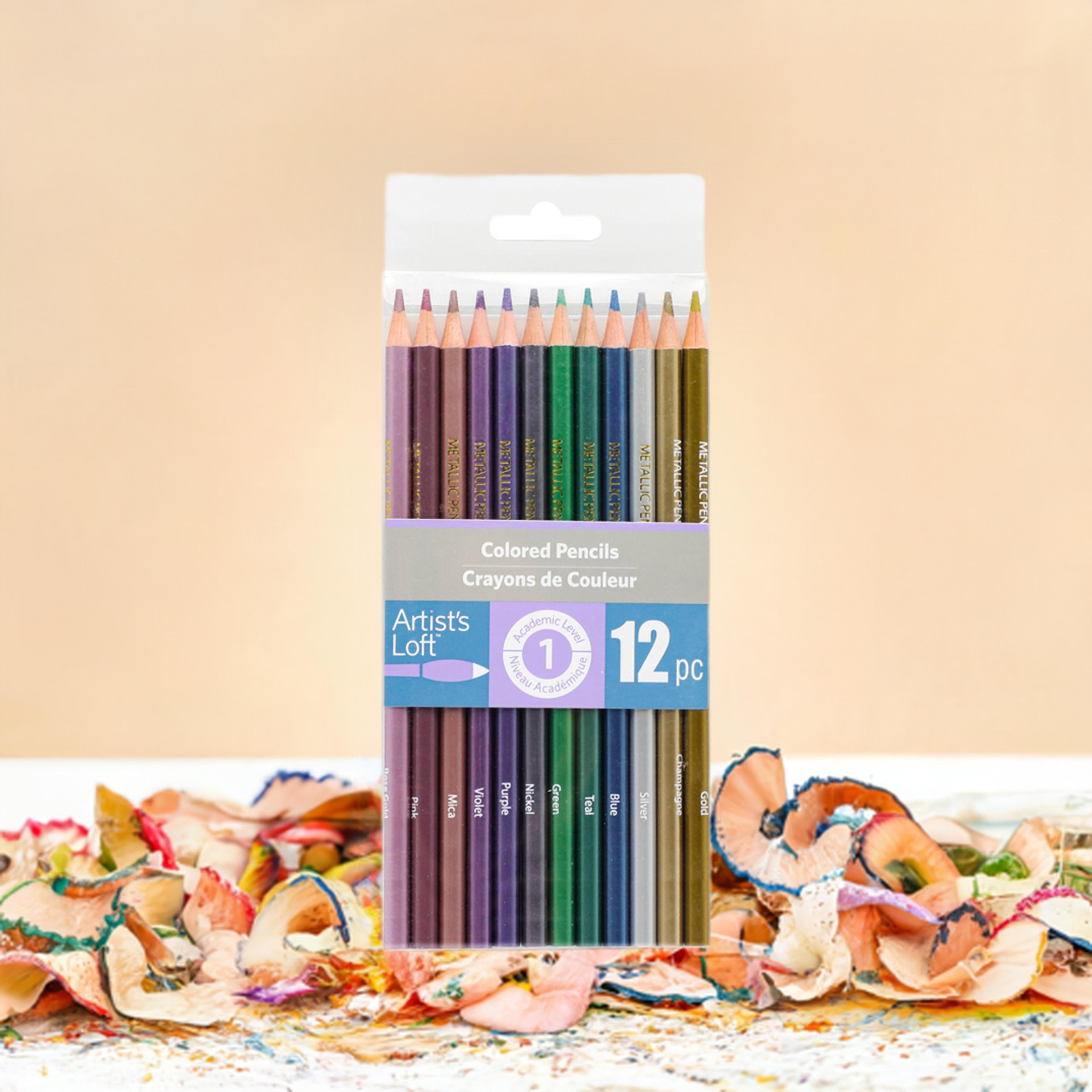 Metallic Assorted Colored Pencils by Artist's Loft™ - 12 Pencils ...