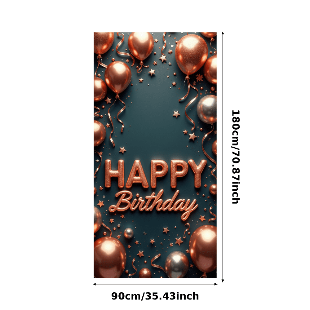 Metallic Balloon Banner Decorative Stars Confetti Party Banner for ...