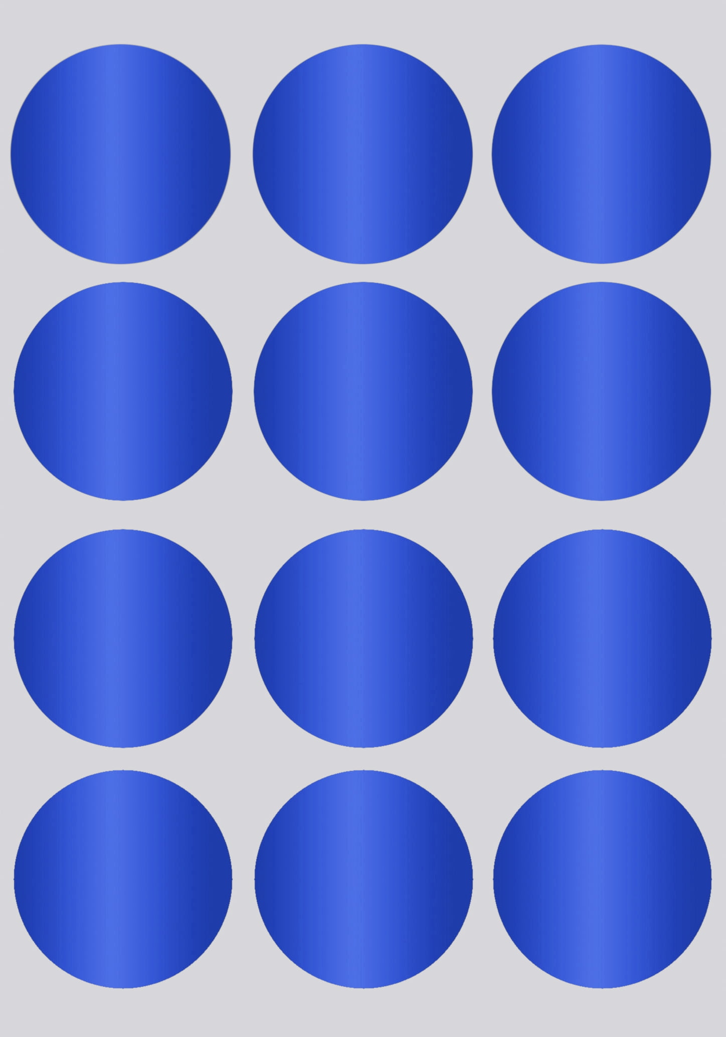Metallic Blue Color-Coding Label Dots 38mm (1.5 inch) inch Round ...