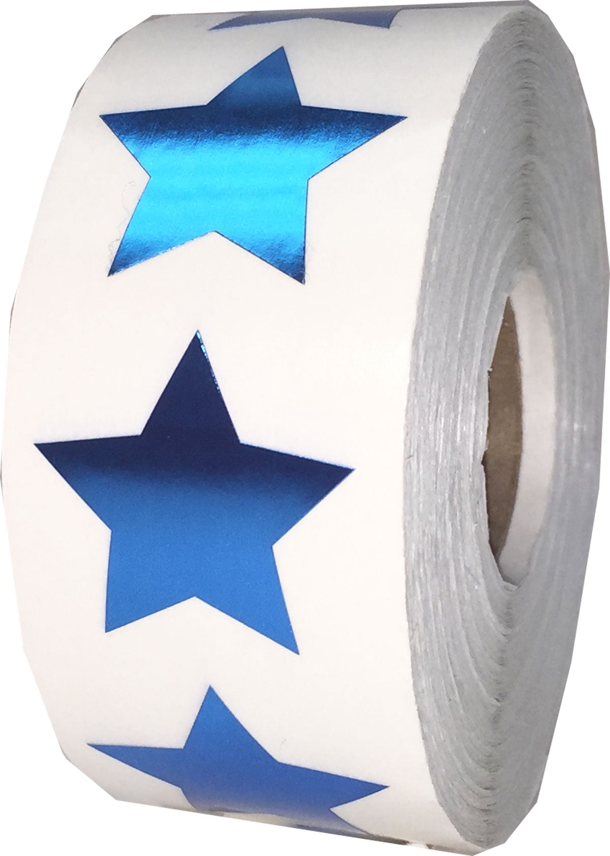Metallic Blue Star Stickers, 1 Inch in Size, 500 Labels on a Roll ...