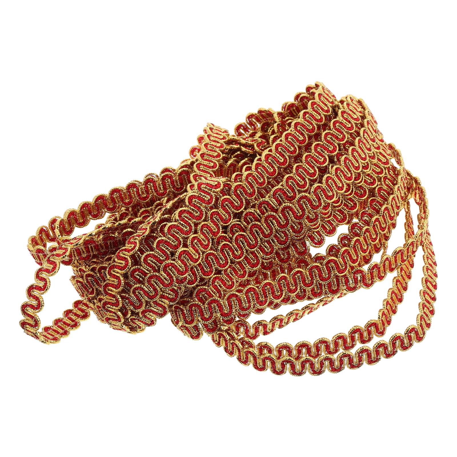 Metallic Braided Ribbon Trim Red and Braid Trim for Sewing Craft ...
