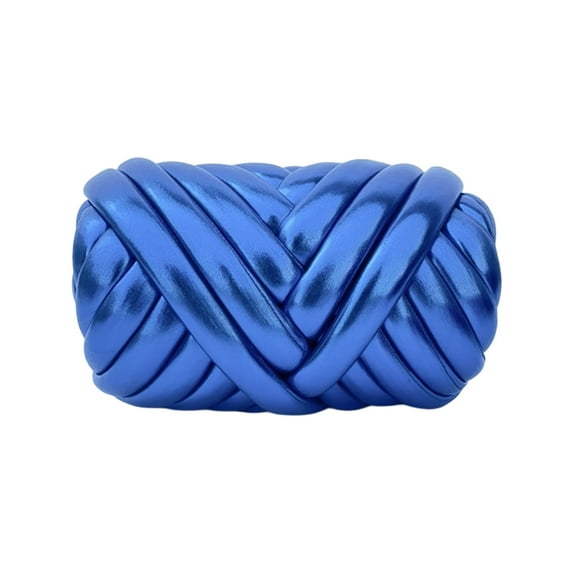 Metallic Braiding Cord 16.4YardX25mm Metallic Knitting Yarn Milky Silk ...