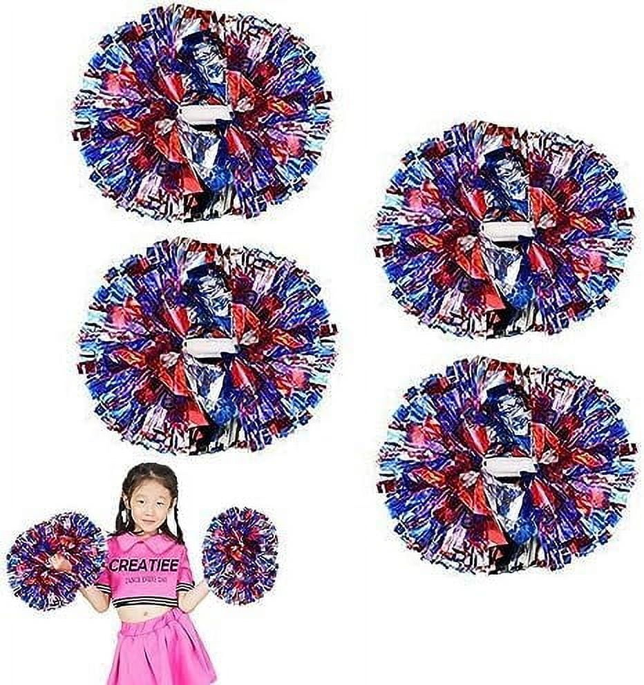 Metallic Cheerleading Pom Poms, 6Pcs Cheerleaders Cheer Pom Poms with ...