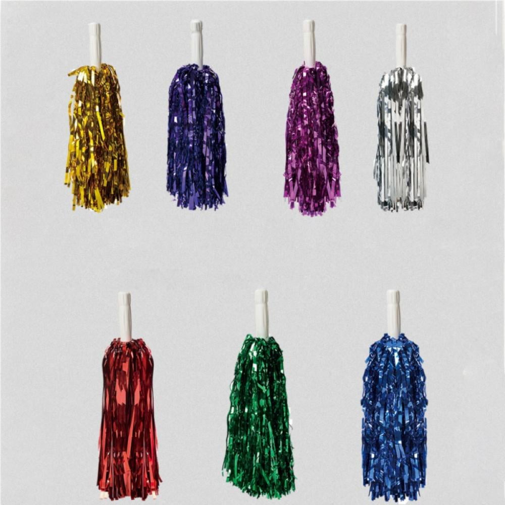 Metallic Cheerleading Pom Poms for Kids, 2 pcs Cheerleader Cheering ...