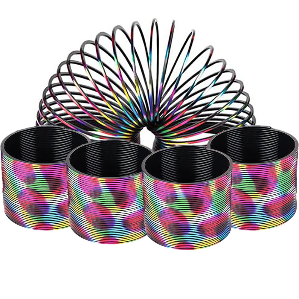 Metallic Coil Spring, Rainbow Magic Springy Toy for Kids, Party Favor ...
