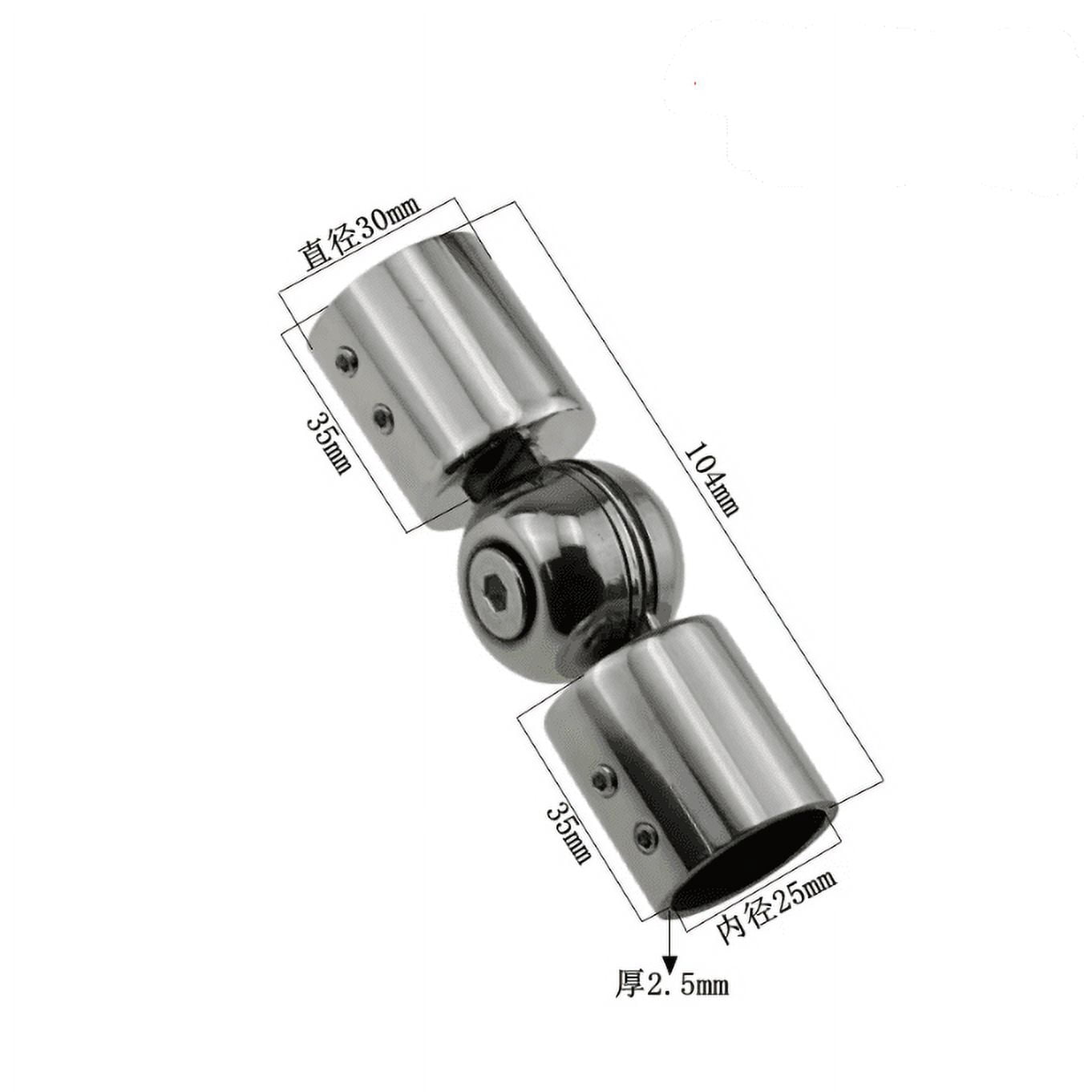 Metallic Curtains Curtain Rod Drapery Rods Connectors Curtain Pole ...