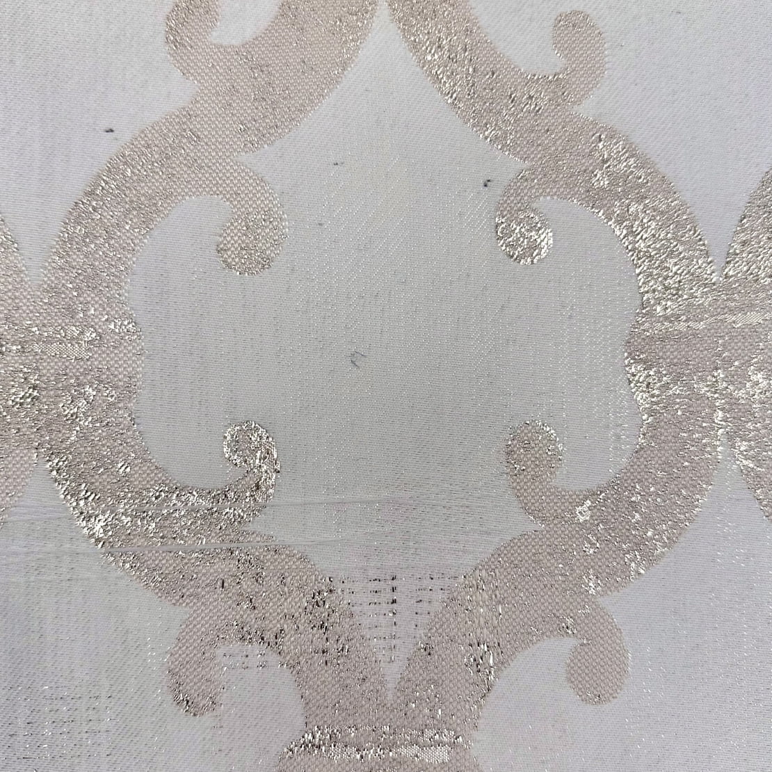 Metallic Damask Drapery Fabric by the Yard - Dazzle Damask Collection ...