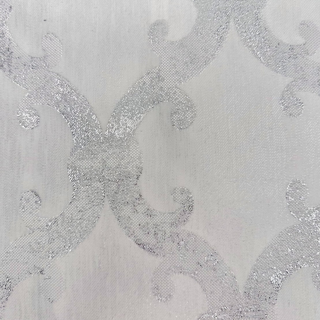 Metallic Damask Drapery Fabric by the Yard - Dazzle Damask Collection ...