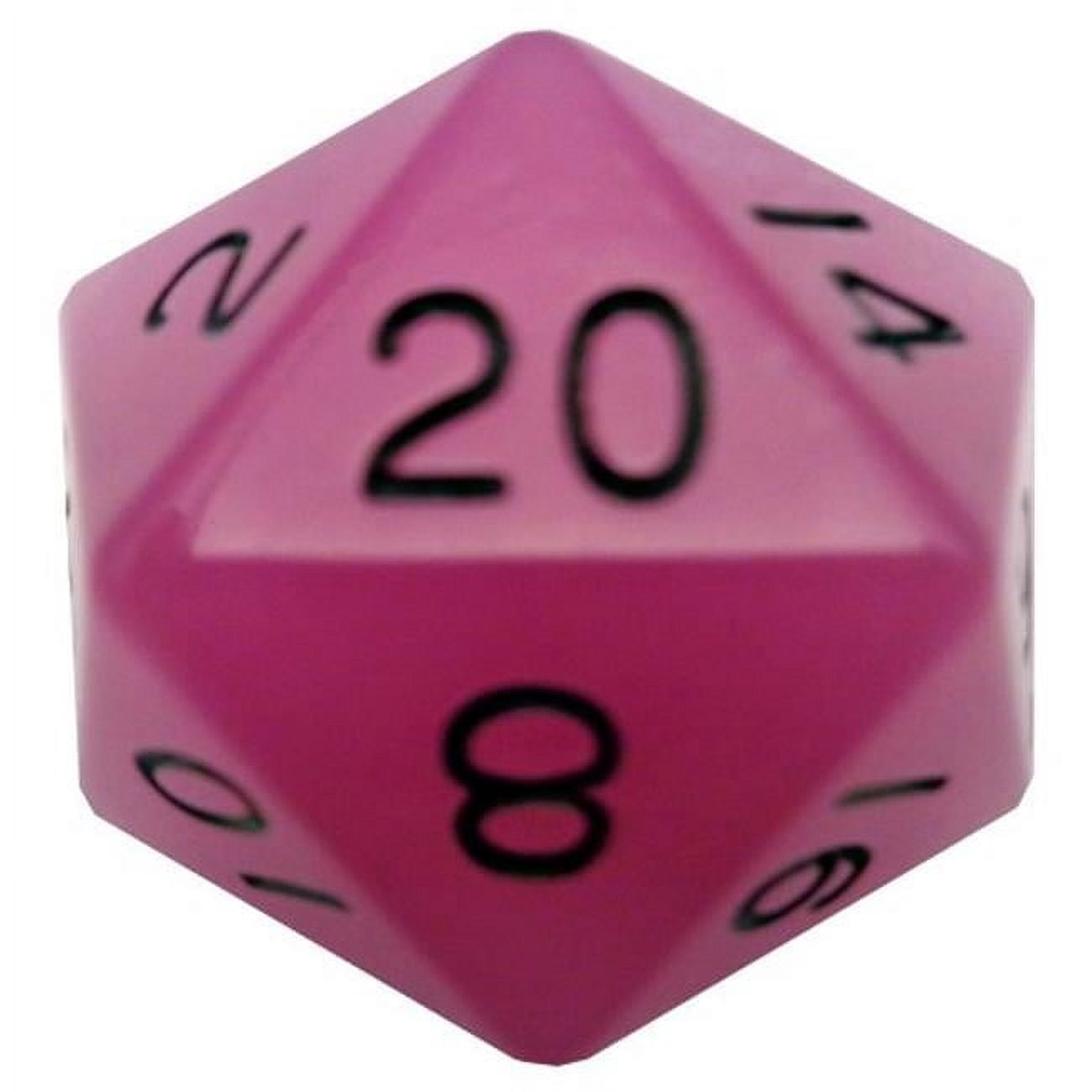 d20 Single 35mm Mega GND PU w/BK # Metallic Dice Games LIC30720 ...