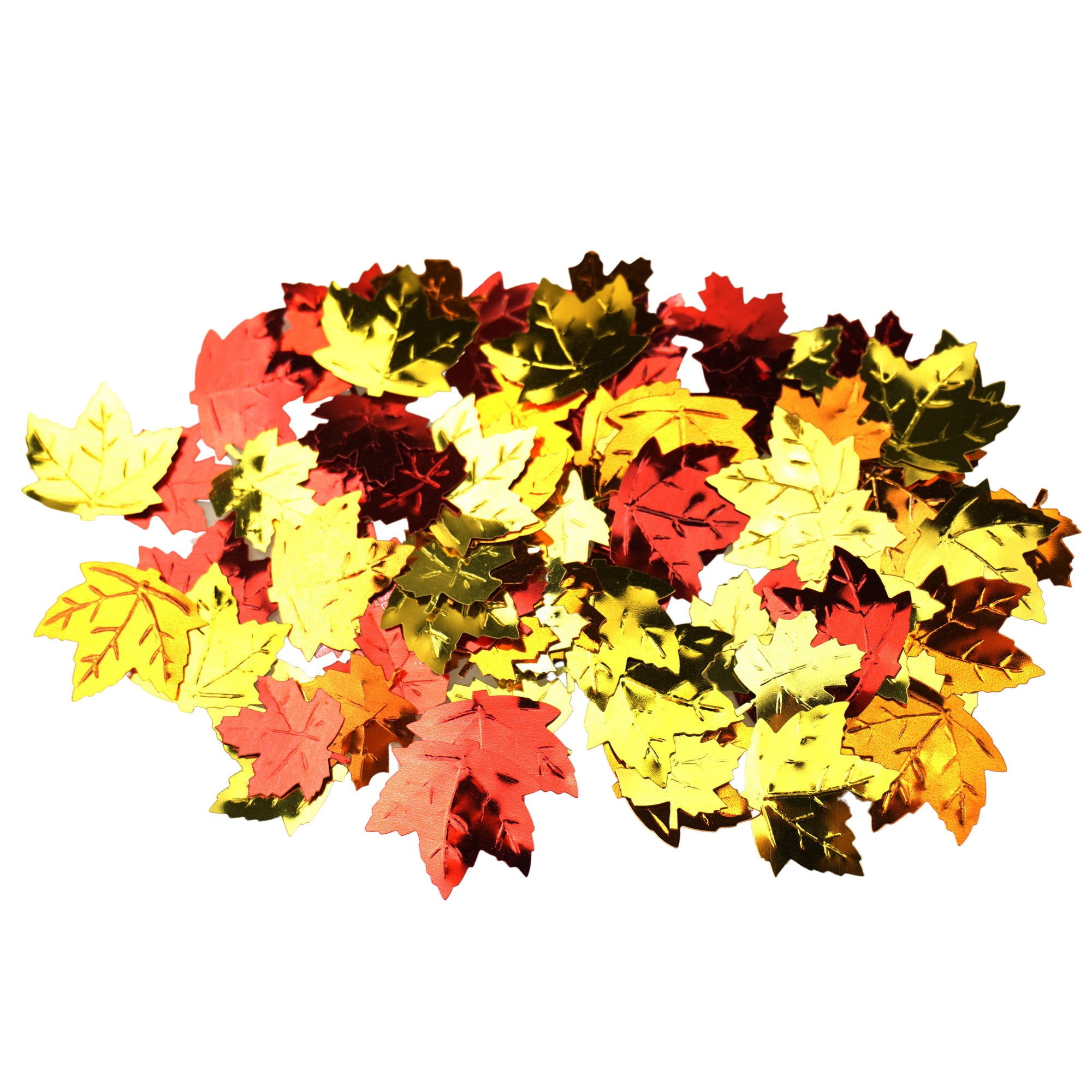 Metallic Fall Maple Leaf Confetti, 1/2-Ounce - Walmart.com