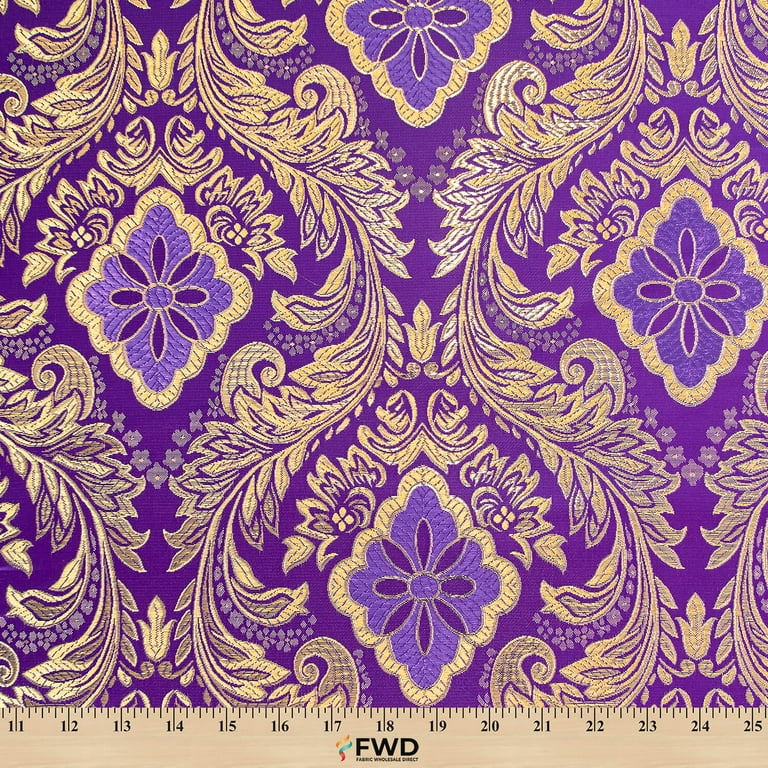 Purple Metallic Fabric