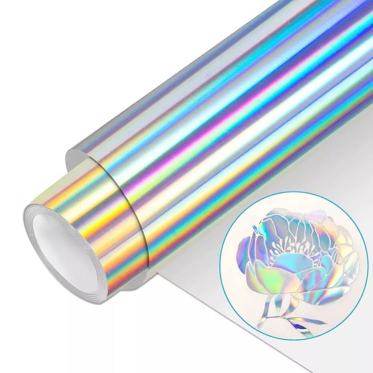 Metallic Foil HTV Spectrum Rainbow Heat Transfer Vinyl Film Iron for T ...