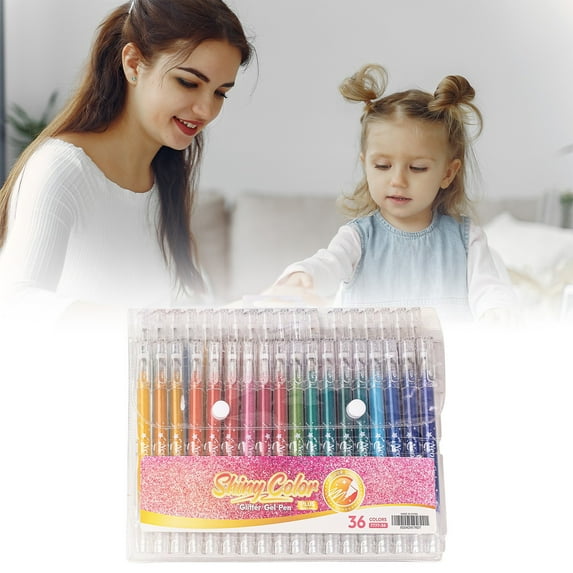 Metallic Glitter Gel Pens 5Ml Colored Pens for Adults Coloring Books ...