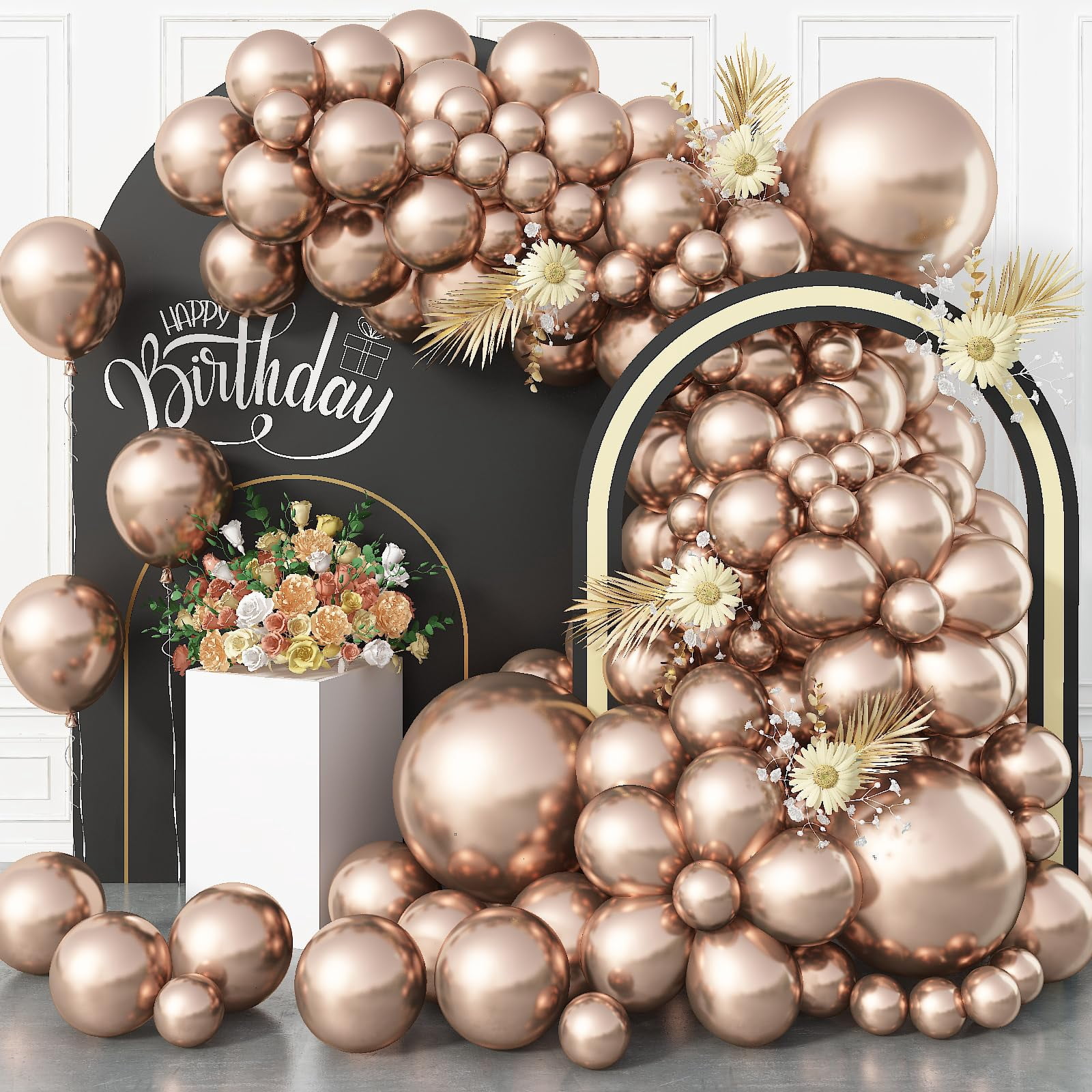 Metallic Gold Balloons, 113 pcs AIS1 18/12/10/5 Inch Gold Balloon ...