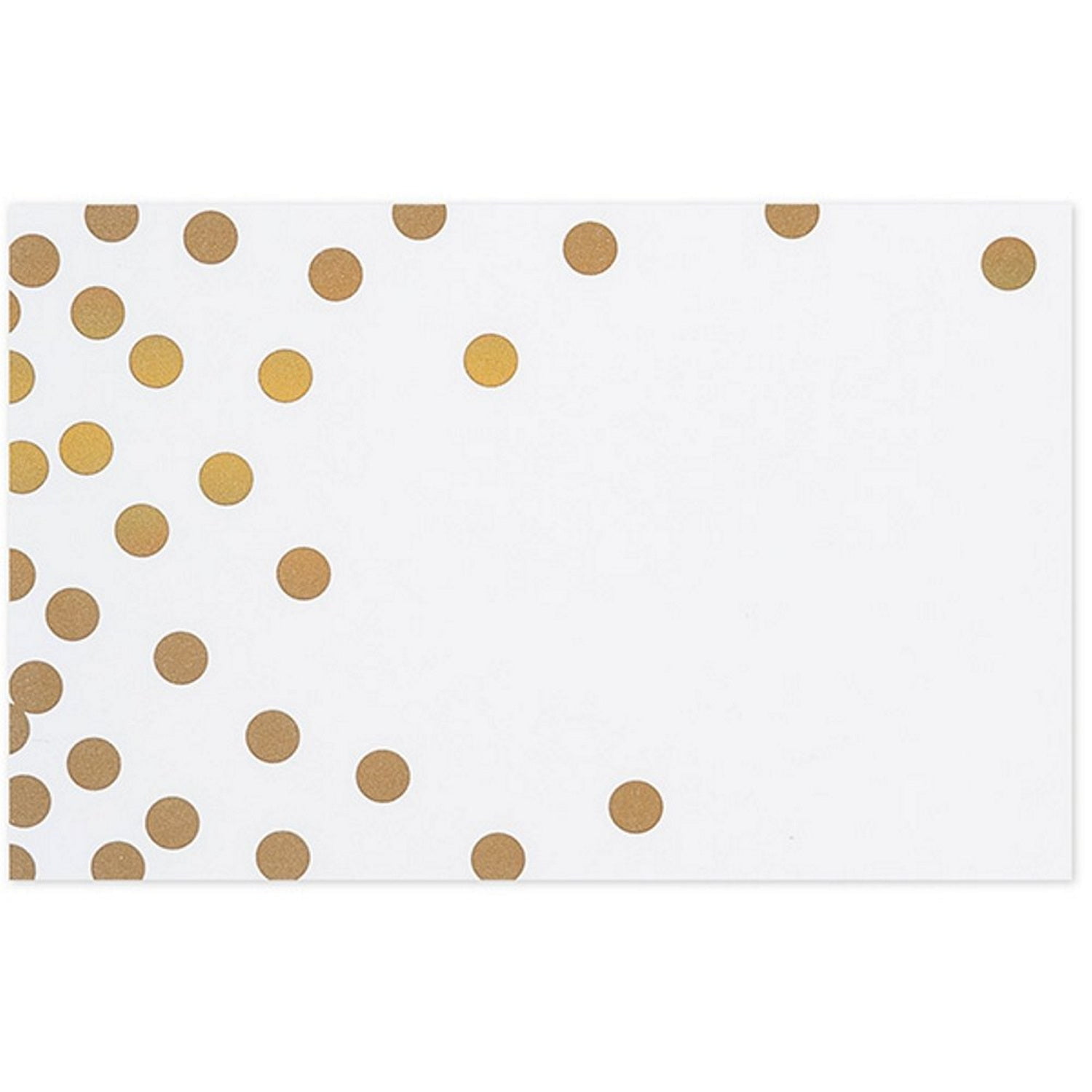 Metallic Gold Dots on White Gloss Enclosure Cards / Gift Tags - 3-1/2in ...
