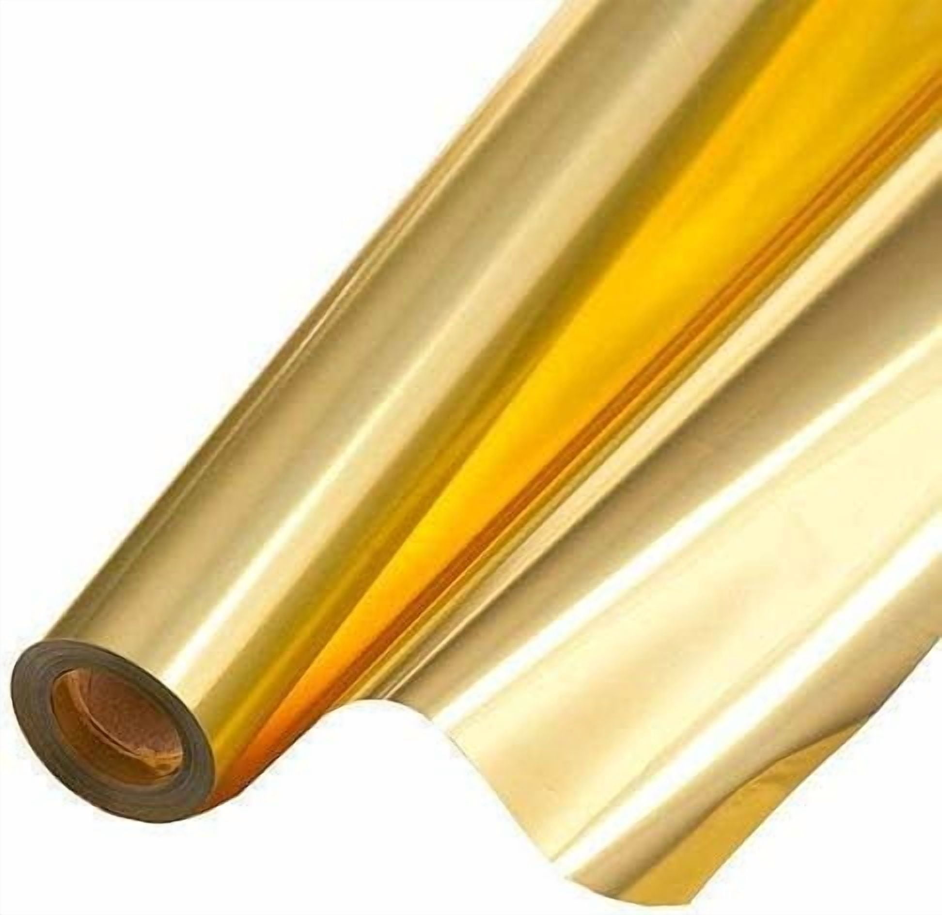 Gold Mylar Roll Gift Wrap 48" X 25 Feet, Double-Sided Metallic ...