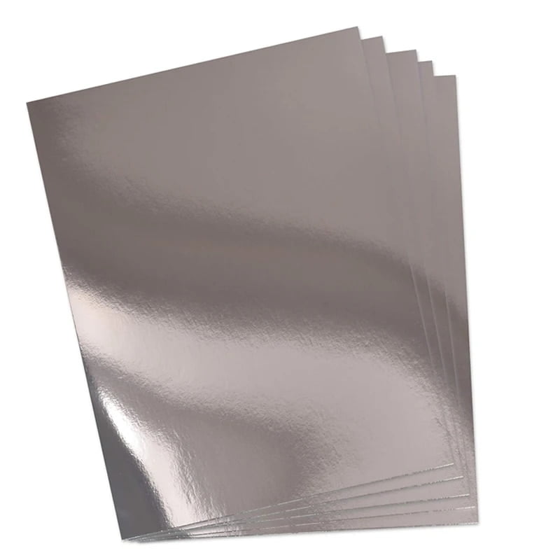 Metallic Gold /Silver Paper Card stock Stationary Sheets 10Pcs Golden ...