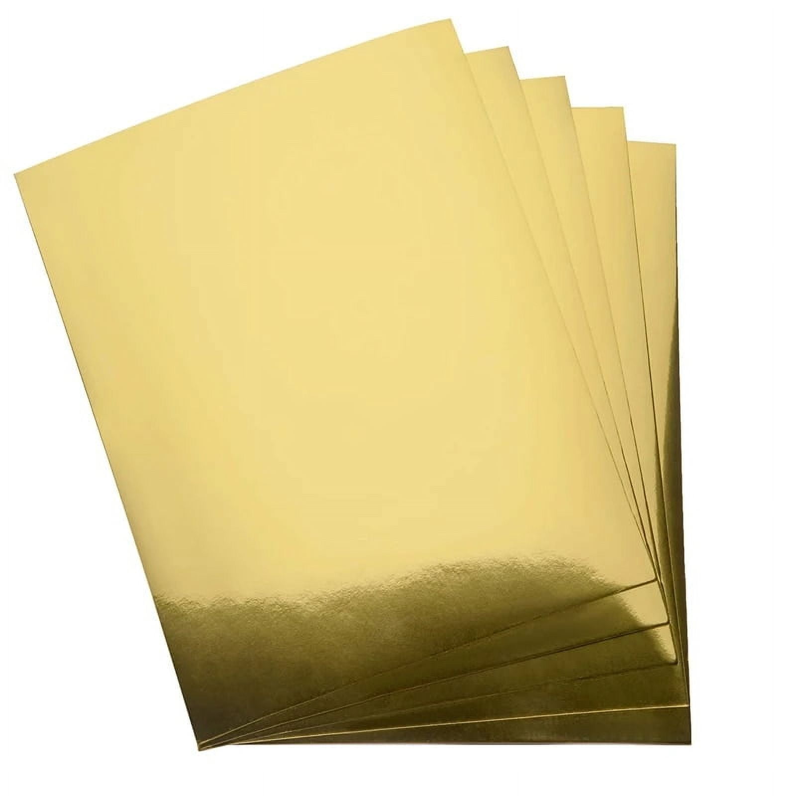 Metallic Gold /Silver Paper d stock Stationary Sheets 10Pcs Golden Foil ...