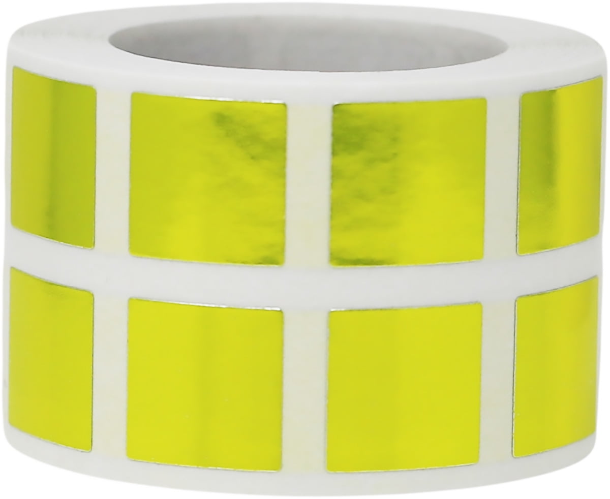 Metallic Gold Square Stickers | 0.5" Inch Square | 1000 Pack - Walmart.com