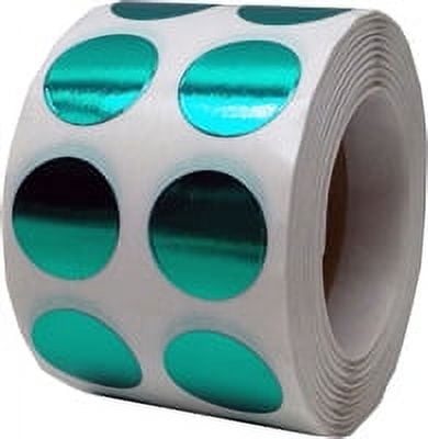 Metallic Green Circle Dot Stickers | 0.5" Inch Round | 1,000 Pack ...