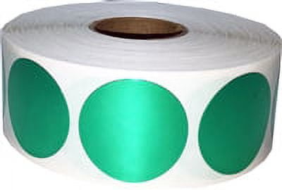 Metallic Green Circle Dot Stickers | 1" Inch Round | 500 Pack - Walmart.com